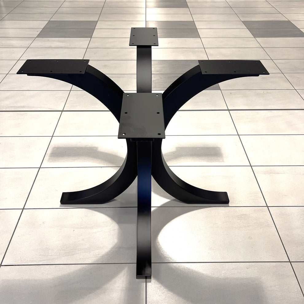 H28" x W34" Round Curvy Spider Shaped Dining Table Legs – Trustic